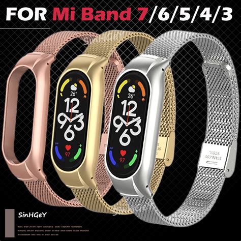 Pasek Xiaomi Mi Band 7 Mi Band 5 6 4 3 Metalowa Klamra Pasek Ze Stali