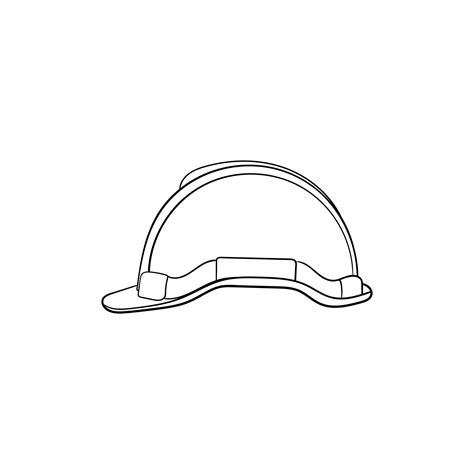 Helmet Worker Line Simplicity Creative Design 20774026 Vector Art At