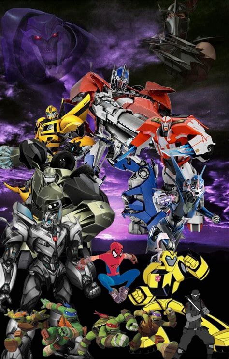 Transformers Prime X Tmnt 2012 Crossover The Battle For The Dark Spark