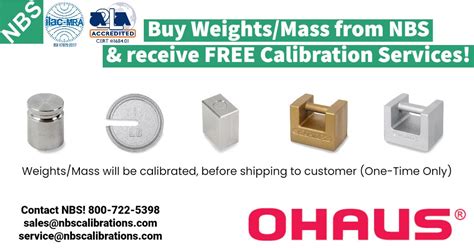 Nbs Calibrations On Linkedin Nbs Calibration Ohaus Laboratory Industrial Service Weights