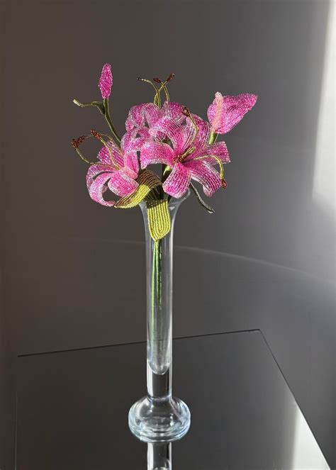 Hot Pink Tiger Lily Bouquet Le Métier