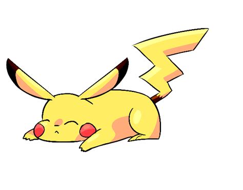Sleeping Pikachu By Alexbluebird On Deviantart