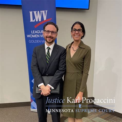 On Wednesday Justice Karl Procaccini Participated In A League Of Women Voters Minnesota