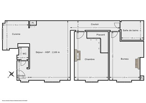 Charmant 3 pièces de 58m2 Quartier des Batignolles