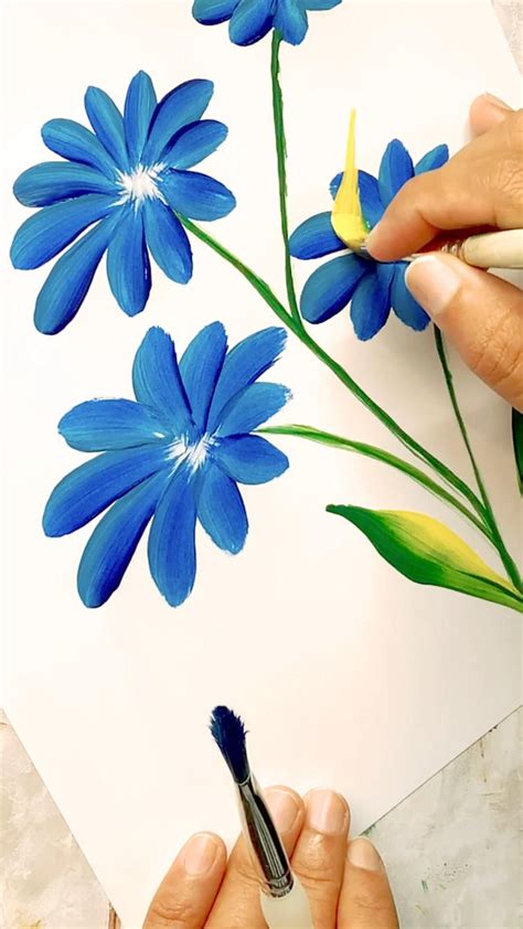 Flower Painting Step By Step Painting Tutorial For Beginners Artofit
