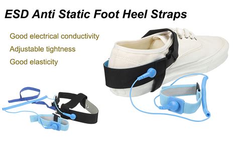 MECCANIXITY 50pcs ESD Anti Static Foot Heel Ground Straps Disposable