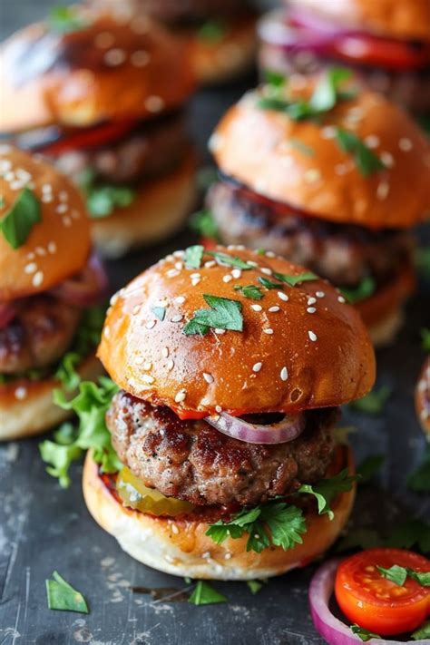 Delicious Mini Sliders Hamburger Recipe Mini Slider Recipes Slider