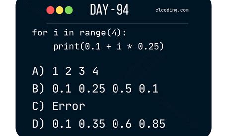 Python Coding Challenge Day 94 What Is The Output Of The Following