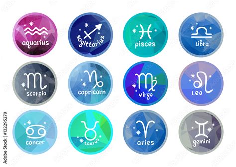 Zodiac Signs Collection Vector De Stock Adobe Stock