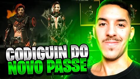 FREE FIRE AO VIVO CODIGUIN DO NOVO PASSE DE ELITE LIVE ON YouTube