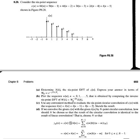 solved consider the six point sequence x[n] 65[n] 5