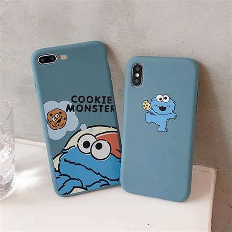 Funny Cute Cartoon Sesame Street Cookie Elmo Phone Case For Iphone