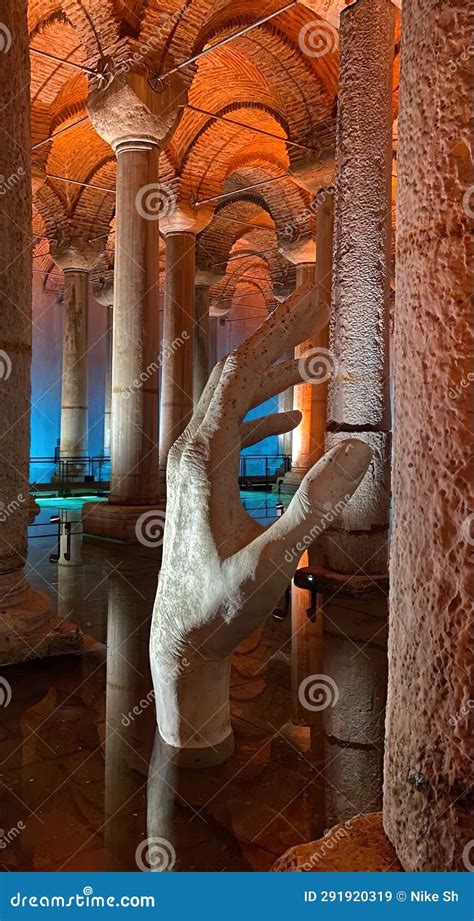 The Basilica Cistern Or Yerebatan Sarayi Is The Ancient Underground Water Reservoir Beneath