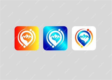 Premium Vector Hill And Location Exploring Logo Design Vector Template Hill Vector Logo