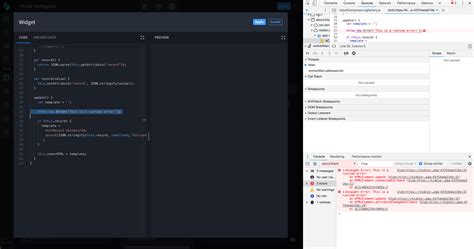 Widgets Editor