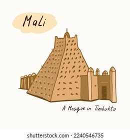 Mali Travel Landmark Vector Illustration Stock Vector Royalty Free