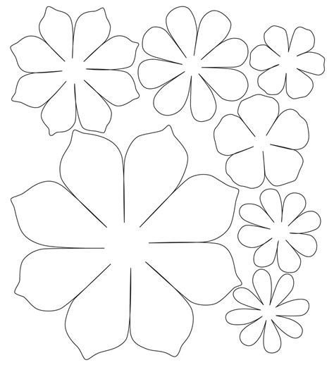 Moldes De Hojas Para Flores De Papel Para Imprimir Flores De Papel Porn Sex Picture