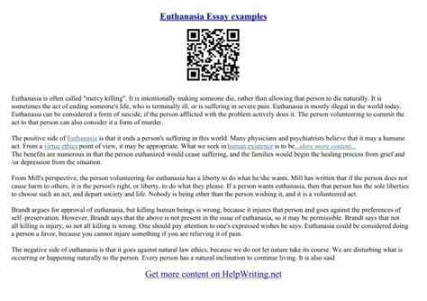 Ppt Euthanasia Argumentative Essay Powerpoint Presentation Free Download Id12395360