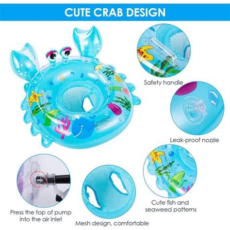 Bébé Siège De Piscine Avec Kit De Patch Anneau De Natation Enfant Bague