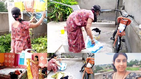 Indian Mom Daily Morning Cleaning Routinecloth Washing Vlog Youtube
