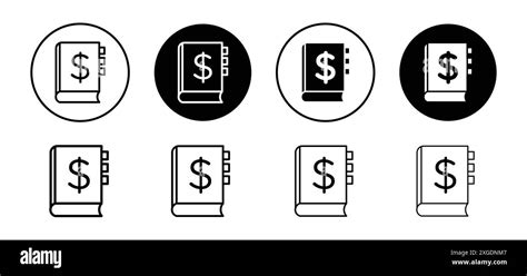 Financial Log Icon Vector Logo Set Collection For Web App Ui Stock