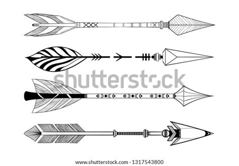 Arrow Clip Art Set Vector On Stock Vector Royalty Free 1317543800