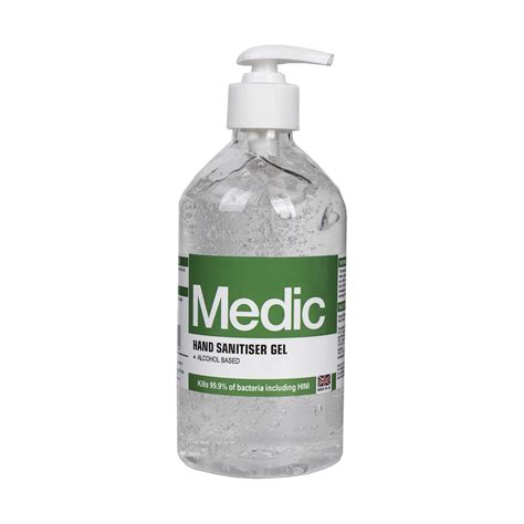 Medic Hand Sanitiser Gel 500ml Anti Bacterial Sanitising Products