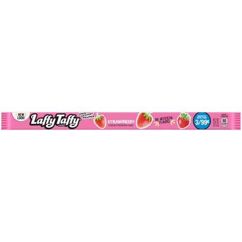 Laffy Taffy Strawberry Rope Candy 081 Oz Wrapper