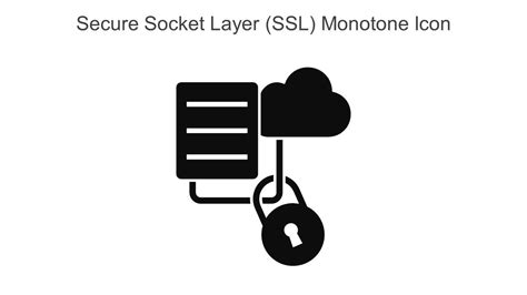 Secure Socket Layer SSL Monotone Icon In Powerpoint Pptx Png And