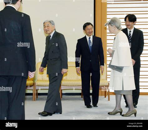 L empereur japonais Akihito et l Impératrice Michiko rencontrer leur