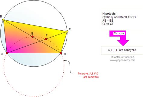 Math Education Geometry Problem 627 Cyclic Quadrilateral Congruence Concyclic Points Level