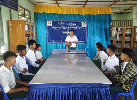 Myanmarnationalpost တောင်ကုတ်မြို့၌ Youth Clubလူငယ်များနှင့် စာဖတ်ဝိုင်းကျင်းပ
