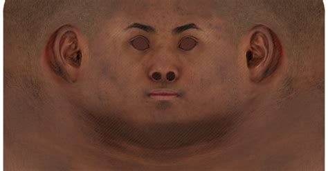 Male Head Texture Map 04