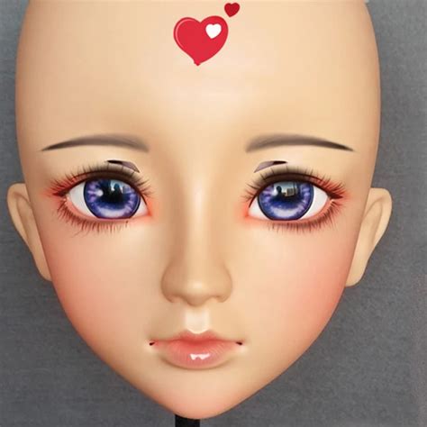 Jun 02female Sweet Girl Resin Half Head Kigurumi Bjd Mask Cosplay