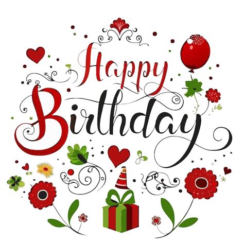 Векторная иллюстрация поздравительной карточки с днем рождения Премиум векторы