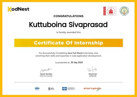 Siva Prasad On Linkedin Successfully Completed ️