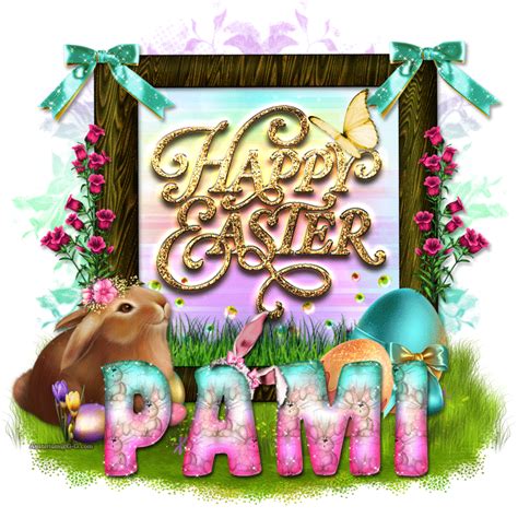Pami Cute Easter In Glitter Text