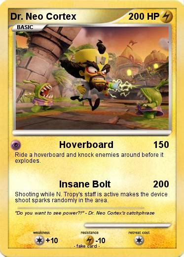 Pokémon Dr Neo Cortex 18 18 Hoverboard My Pokemon Card