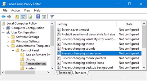 Prevent Users From Changing Screen Saver Password Recovery