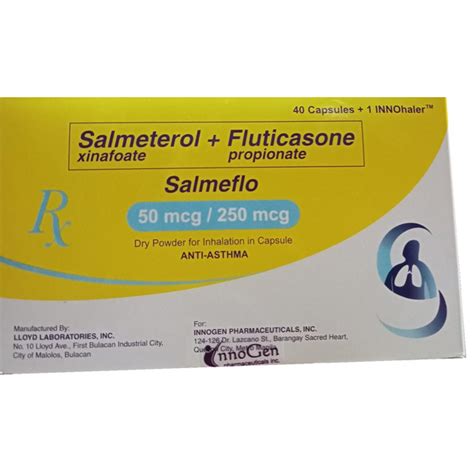 Salmeflo Salmeterol Xinafoate Fluticasone Propionate 50mcg 250mcg