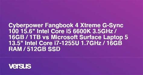 Cyberpower Fangbook 4 Xtreme G Sync 100 15 6 Intel Core I5 6600k 3 5ghz 16gb 1tb Vs