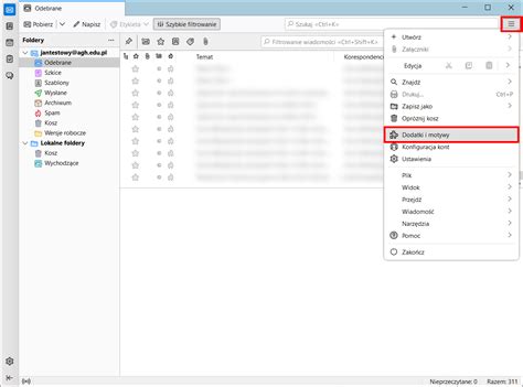 Konfiguracja Programu Thunderbird Cri Agh