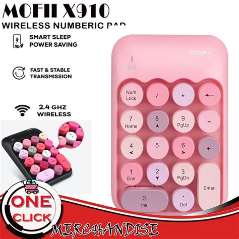 Mofii X910 Wireless Numeric Keyboard Notebook External Small Keyboard One Handed Keyboard Mini