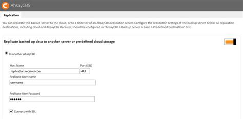 Connection Timed Out Error When Enabling Ahsaycbs Replication Ahsay Backup