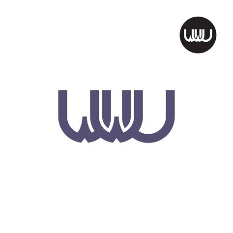 Letter Wwu Monogram Logo Design 35702001 Vector Art At Vecteezy