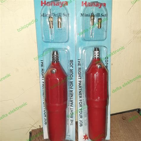Jual Bor Mini Drill Set Hanaya Alat Bor Mini Pcb 12 Volt V Kab Sidoarjo Delta Elektronic