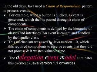 Event Handling In Java Part PPTX Operating Systems Computer Software And Applications