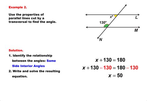 Math Example Solving Equations Equations With Angles From Parallel