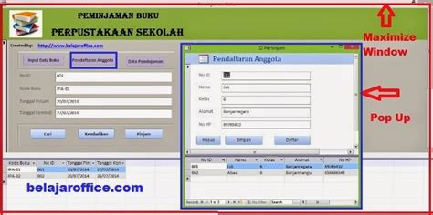 membuat form access tampil maximize dan pop up belajar office