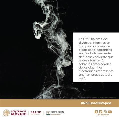 Cofepris El Aerosol De Los Vapeadores Transporta